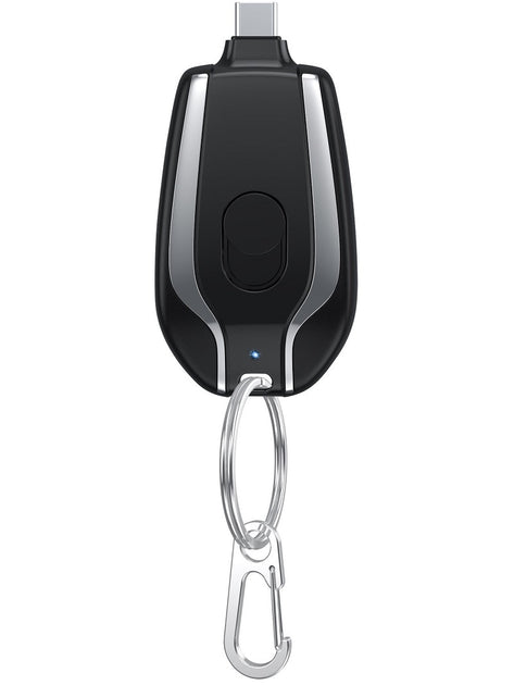 Portable Keychain Charger | 1500mAh Type-C Ultra-Compact Mini Battery ...